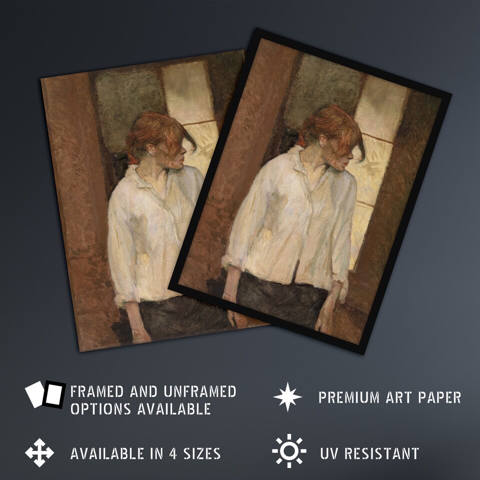 Montrouge Rosa La Rouge Vintage Framed Wall Art Print Toulouse Lautrec ...