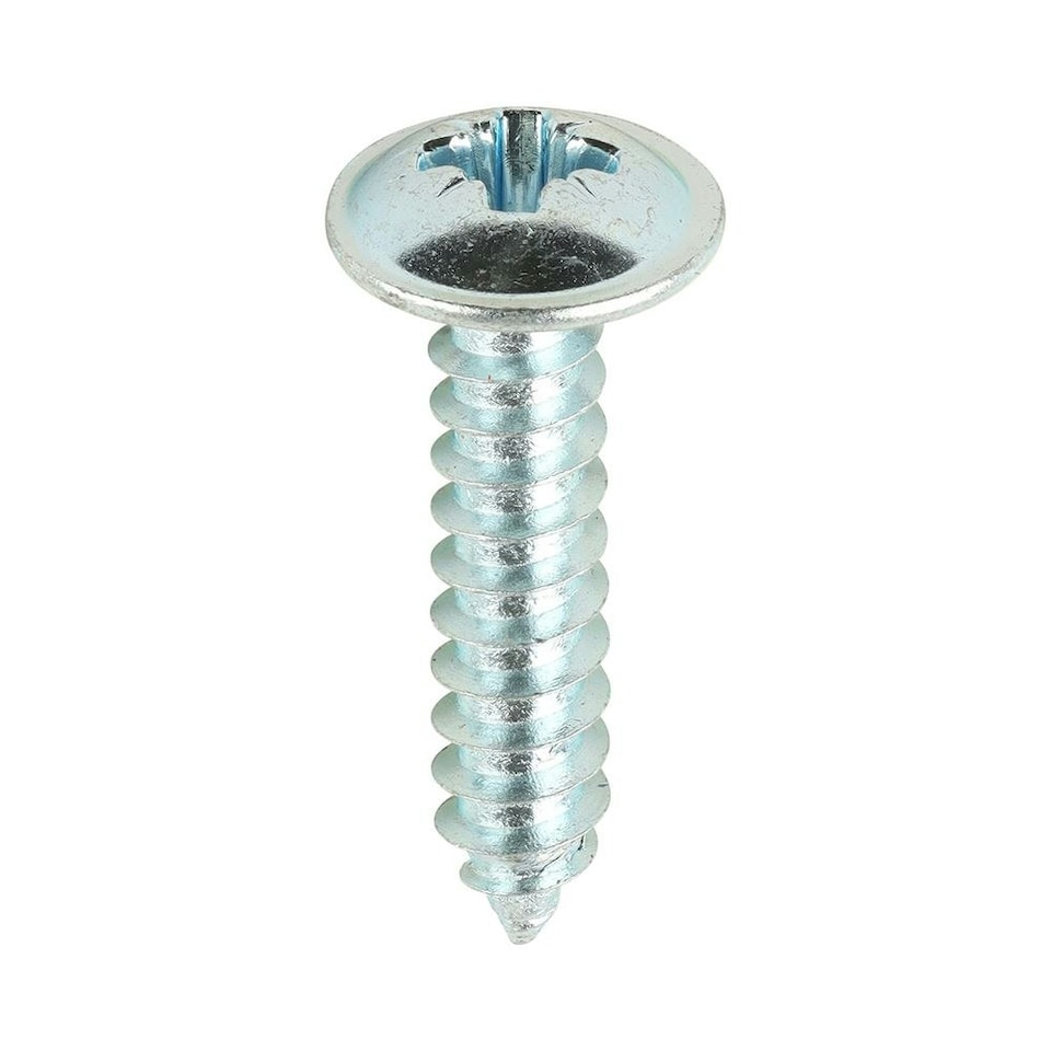 Timco - Metal Tapping Screws - PZ - Flange - Self-Tapping - Zinc (Size ...