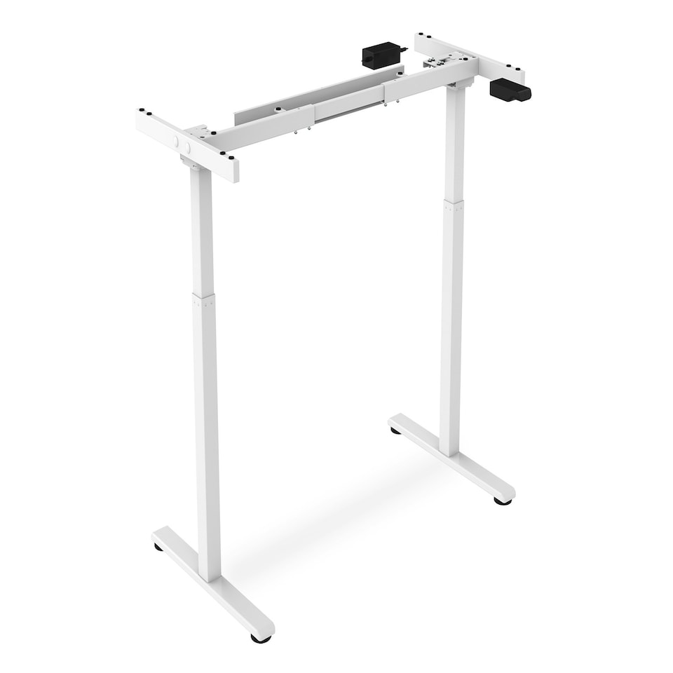 DIGITUS HEIGHT ADJUSTABLE TABLE FRAME - 2 LEVELS - WHITE - Tesco Groceries