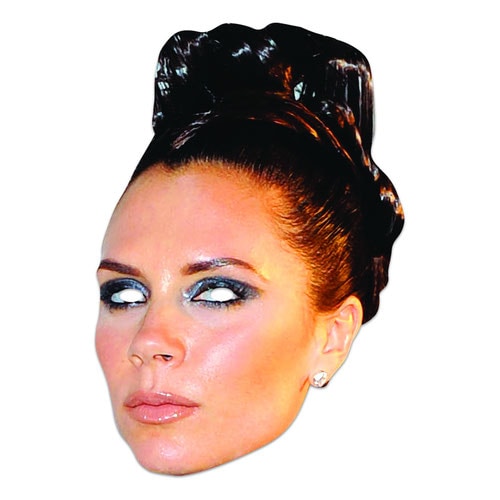 Victoria Beckham Cardboard Face Mask - Tesco Groceries