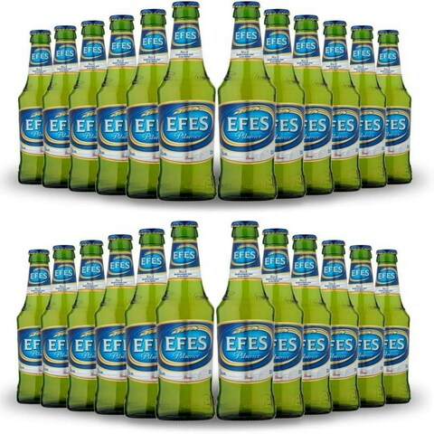 Efes Turkish Pilsener Beer 24 x 330ml bottles - Tesco Groceries