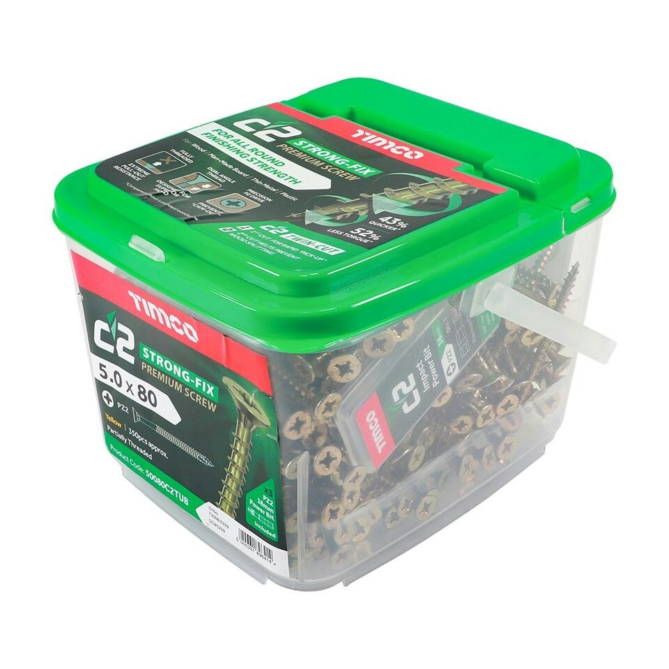 Timco - C2 Strong-Fix Multi-Purpose Premium Screws - PZ - Double ...