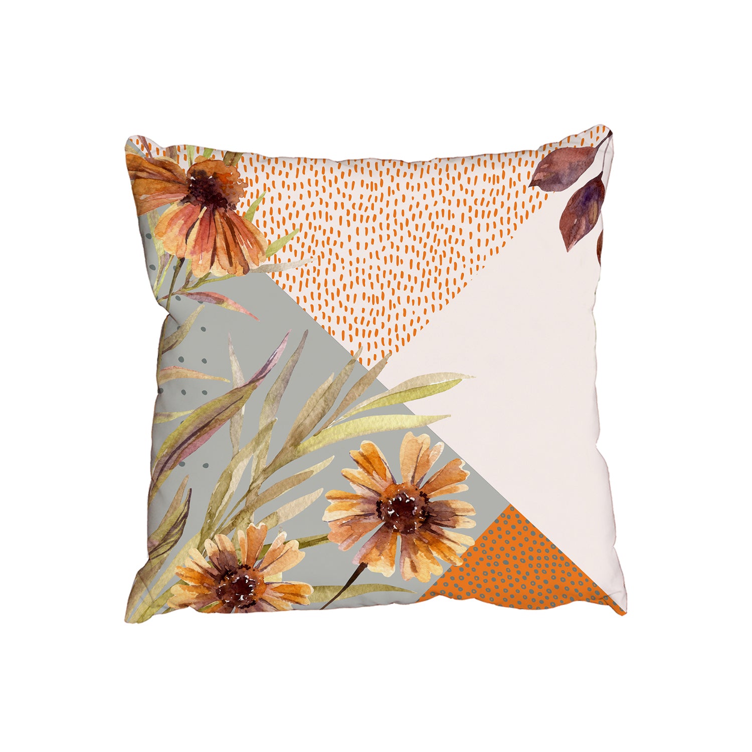 Cushions - Autumn watercolour wreath (Cushion) | Multi - Tesco Groceries