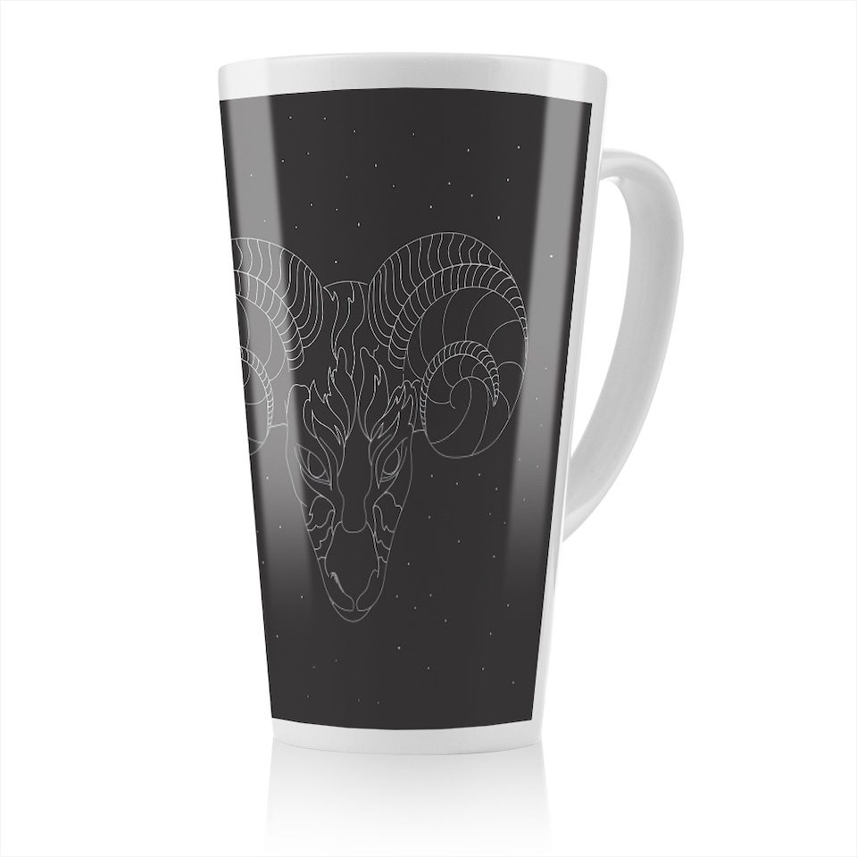 Aries Zodiac Sign Dining Latte Mug - Tesco Groceries