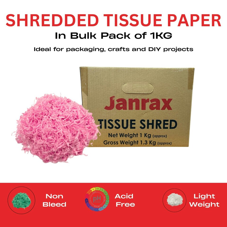 Turquoise Tissue Shred 1kg - Tesco Groceries