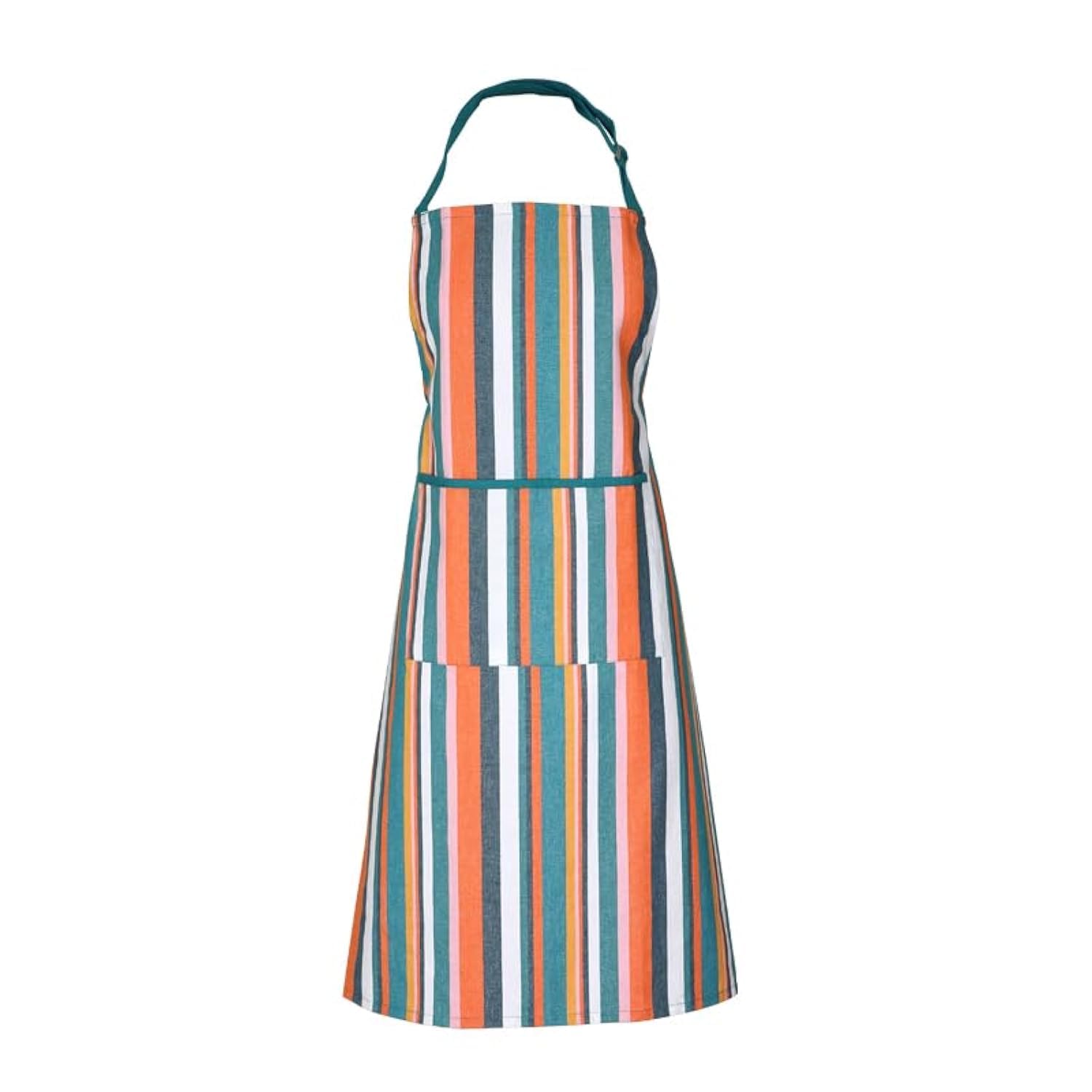 Striped Recycled Cotton Adult Apron - Teal - Tesco Groceries
