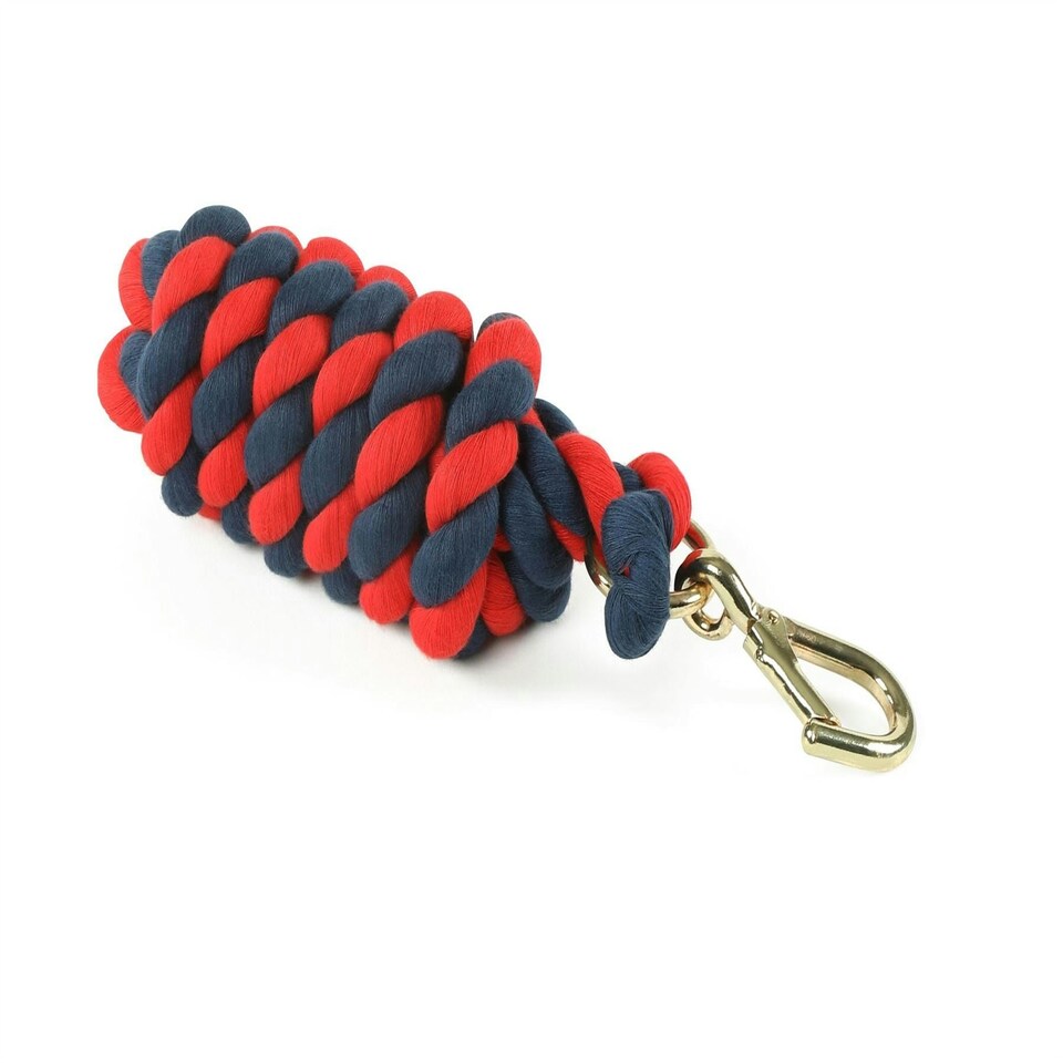 Shires Two Toned Headcollar Lead Rope | Blue | Colour: Navy/Blue Size ...