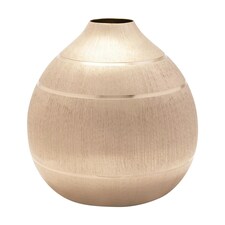 Hestia Round Gold Vase - Large - Tesco Groceries