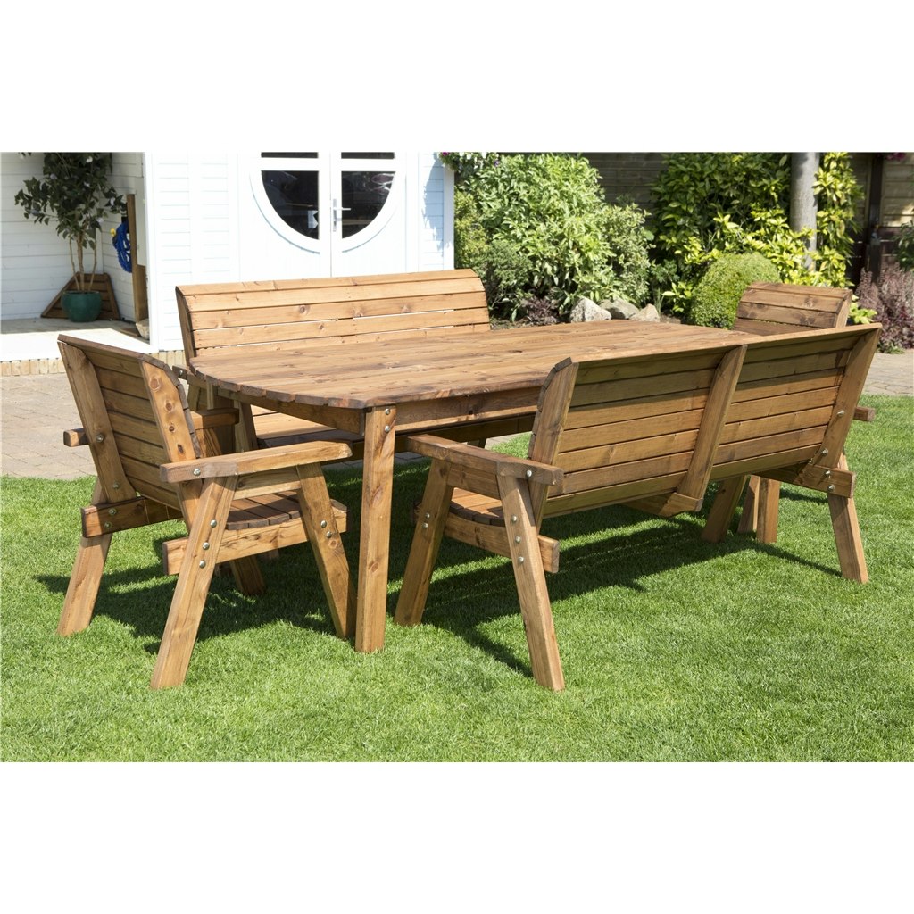 Traditional Eight Seater Rectangle Table Set - Tesco Groceries