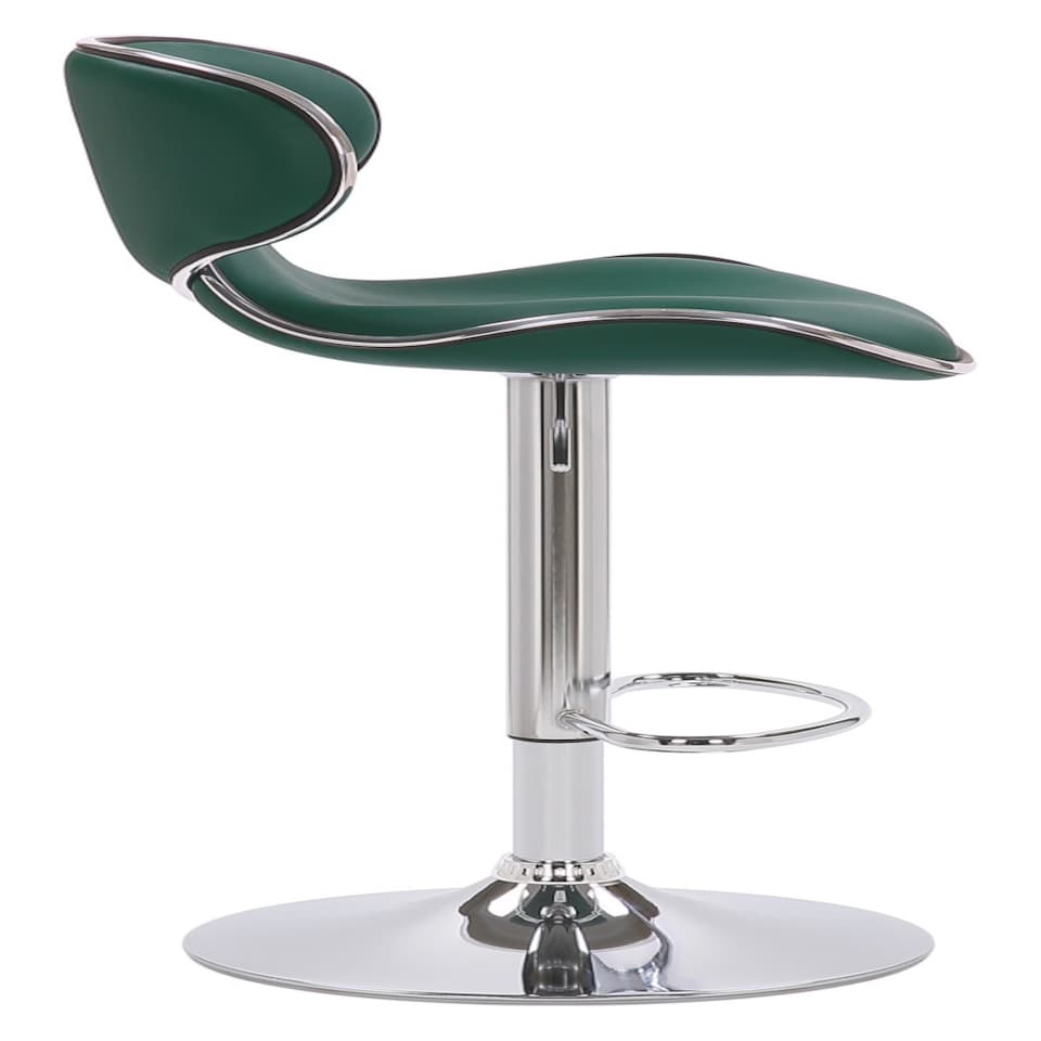 Carcaso Kitchen Bar Stools Pair Sage Green, Adjustable Swivel Gas Lift ...