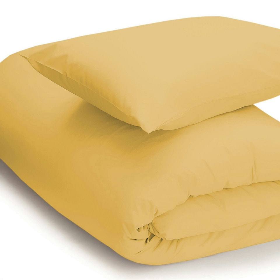 Belledorm Easycare Percale Duvet Cover - Saffron - Double - Tesco Groceries