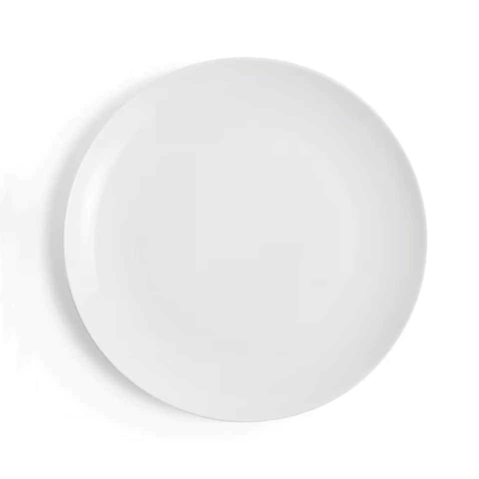Glim Glam Dessert Plates Set 7.5” Porcelain White 48pc Set Coupe White ...