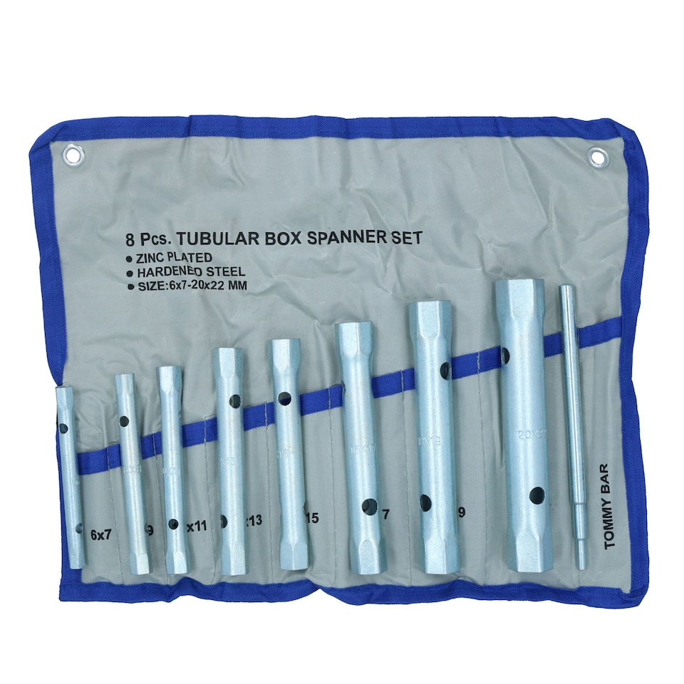 Metric Box Spanner Wrench Bar Tube Tubular 8pc Spark Plug Set TE069 ...