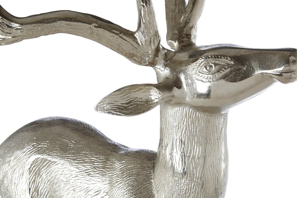 Small Nickel Finish Floor Standing Stag - Tesco Groceries