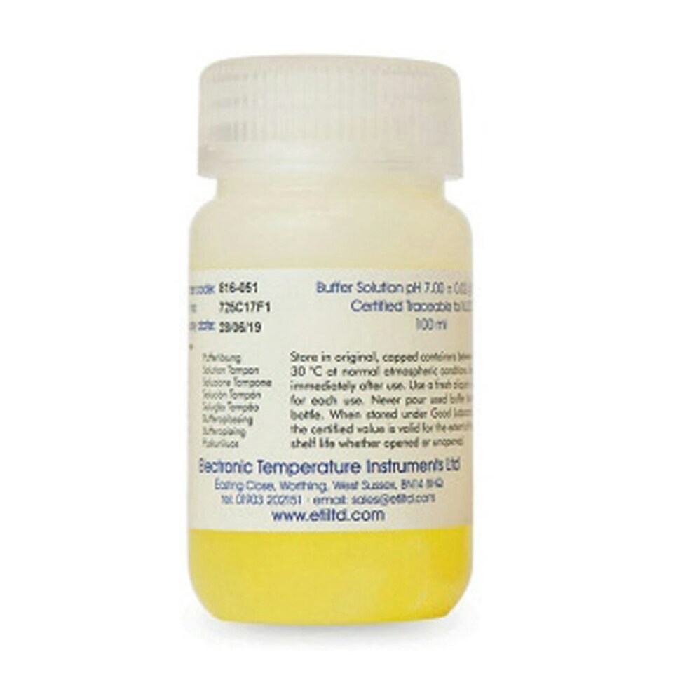 Plastica 7pH Buffer Solution Yellow 100ml - Tesco Groceries