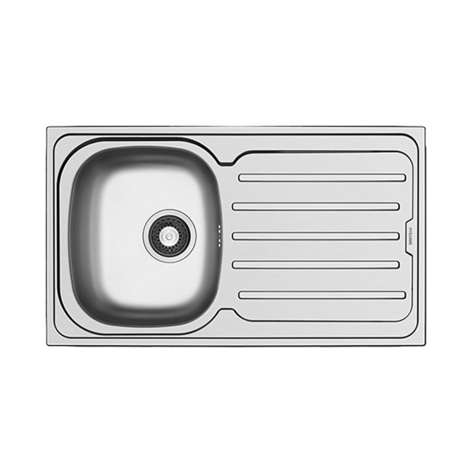 Balterley Contemporary Stainless Steel Kitchen Sink with Drainer ...