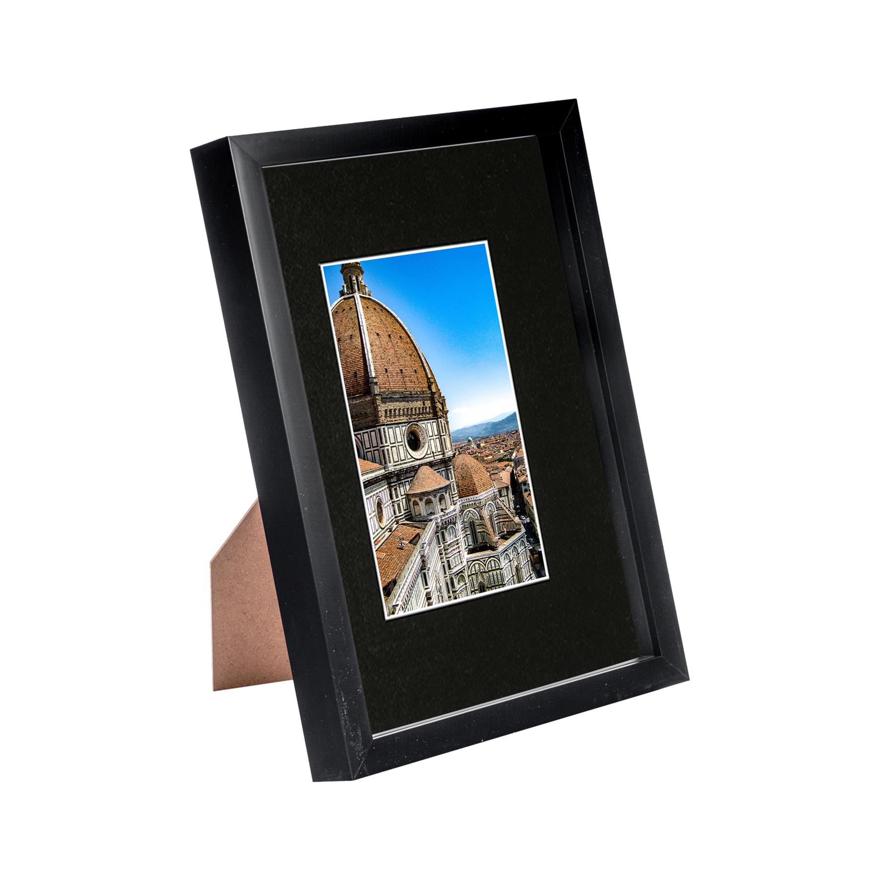 Nicola Spring 3D Shadow Box Frame with A5 Mount - A4 (8" x 12") - Black ...