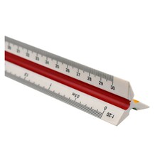 30cm Plastic Triangular Scale Ruler Tesco Groceries