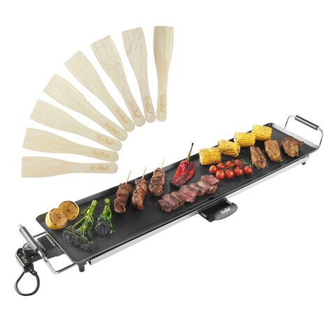 VonShef Teppanyaki Grill XXL 2000W Table Top Electric - Tesco Groceries