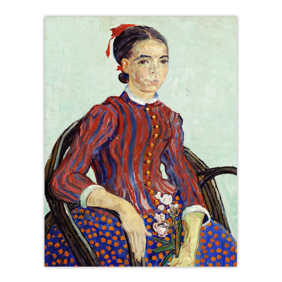 La Mousme Sitting on a Cane Chair Van Gogh Huge Wall Art Poster Print ...