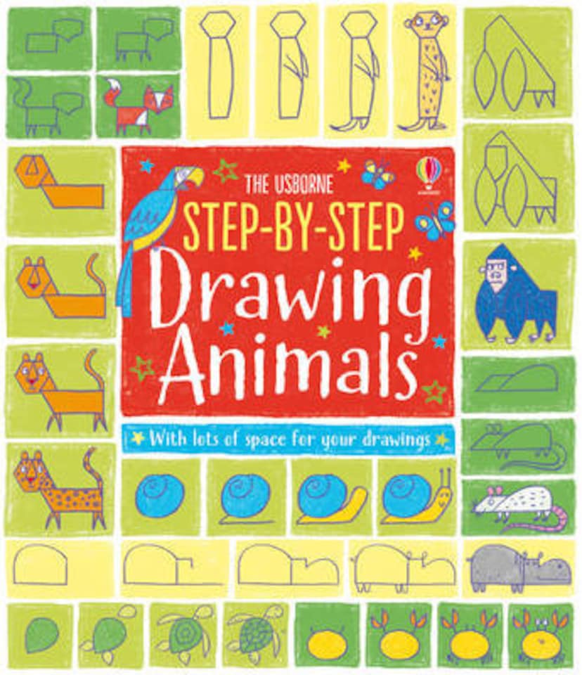 Step-by-Step Drawing Animals Paperback Book - Tesco Groceries