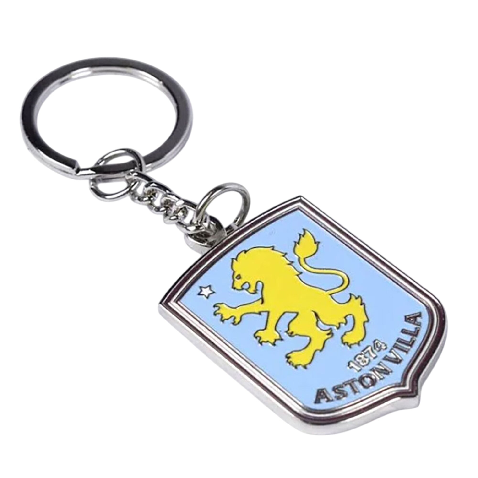 Aston Villa FC Crest Keyring | Blue | Light Blue/Yellow | 1 - Tesco ...