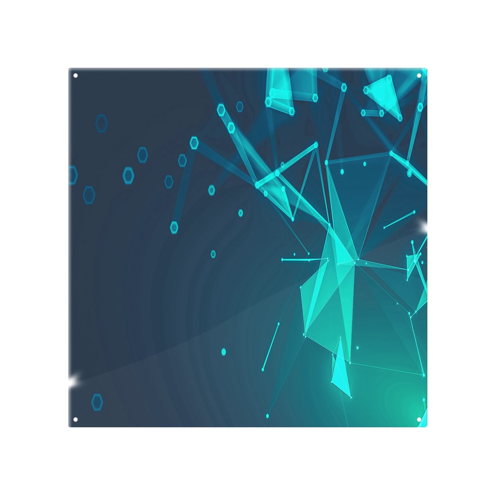 Polygonal Space Splash Back | White - Tesco Groceries