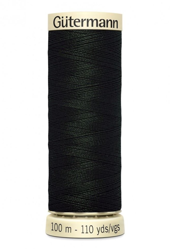 Gutermann Sew All Polyester Sewing Thread Black for Dressmaking - each ...