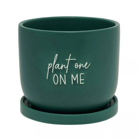Country Living Ceramic Plant Pot Plant One On Me | Green | 1 - Tesco ...