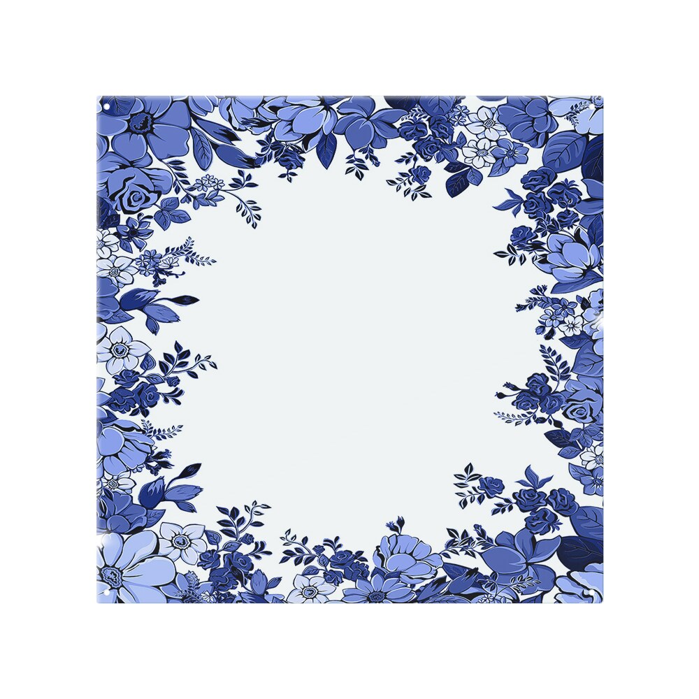 Winter Floral Frame Splash Back | White - Tesco Groceries