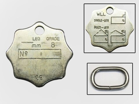 Lifting Chain Identification Tag and Link (Inspection Spare Grade 80 ...