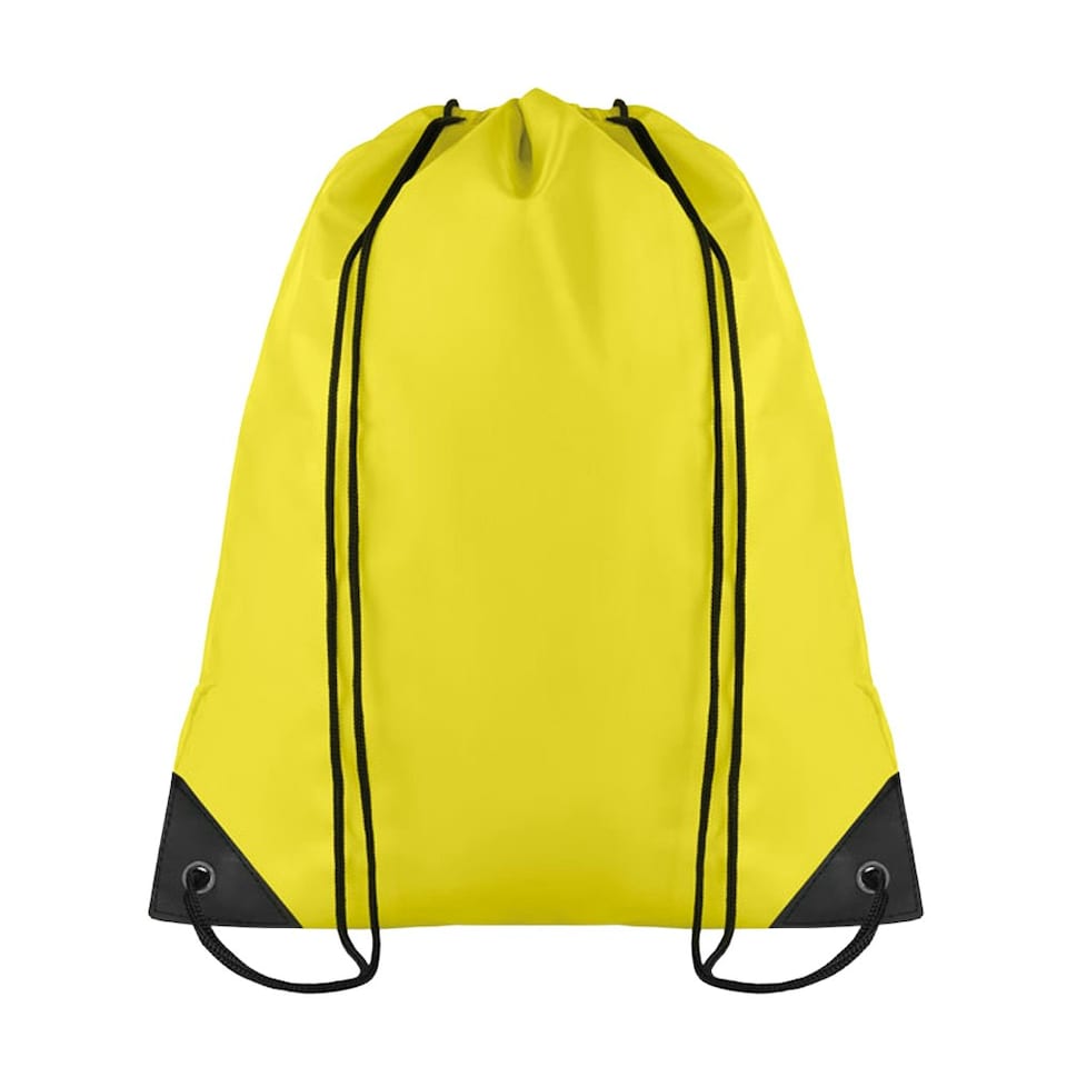 MidOcean Shoop Polyester 190T Drawstring Bag - Yellow - One Size Yellow ...