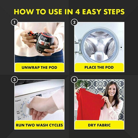 Dylon Washing Machine Fabric Dye Pod for Clothes Emerald Green 350g, 1 ...