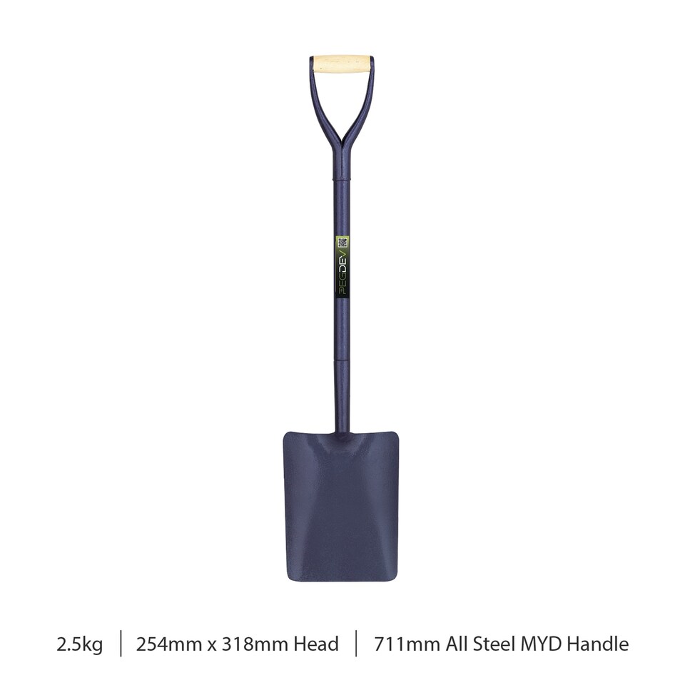 Pegdev Taper-Mouth Builders Contractors Shovel No. 2 with Tubular Steel ...