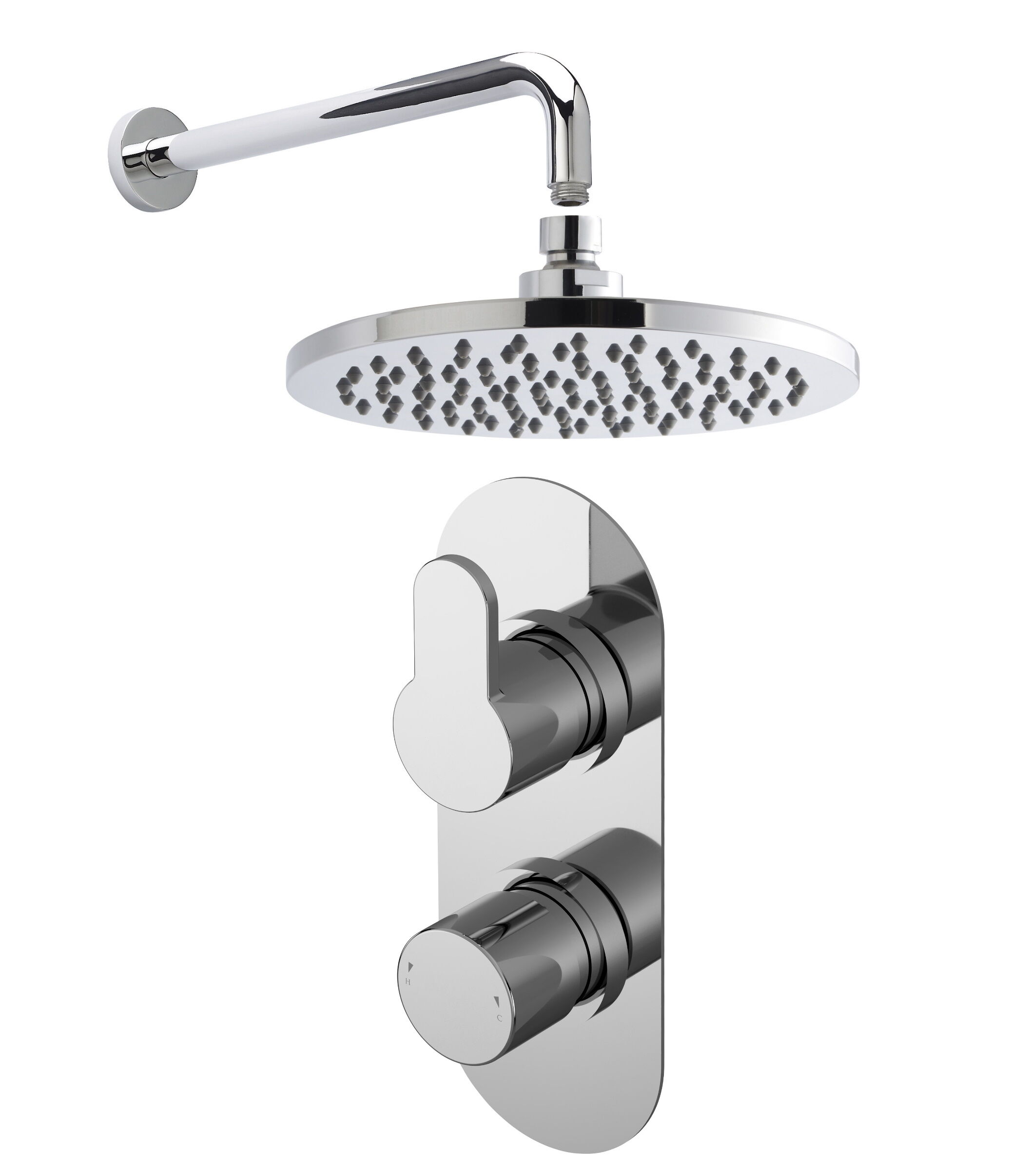 Balterley Contemporary Concealed Shower Valve Set Round - Concealed ...