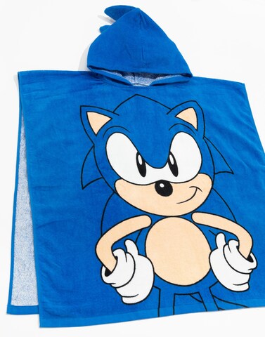 Sonic The Hedgehog Kids Towel Poncho | Blue Gaming Bath Towel with 3D ...