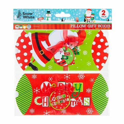 Christmas Santa Claus Pillow Gift Boxes - Pack of 2 - Tesco Groceries