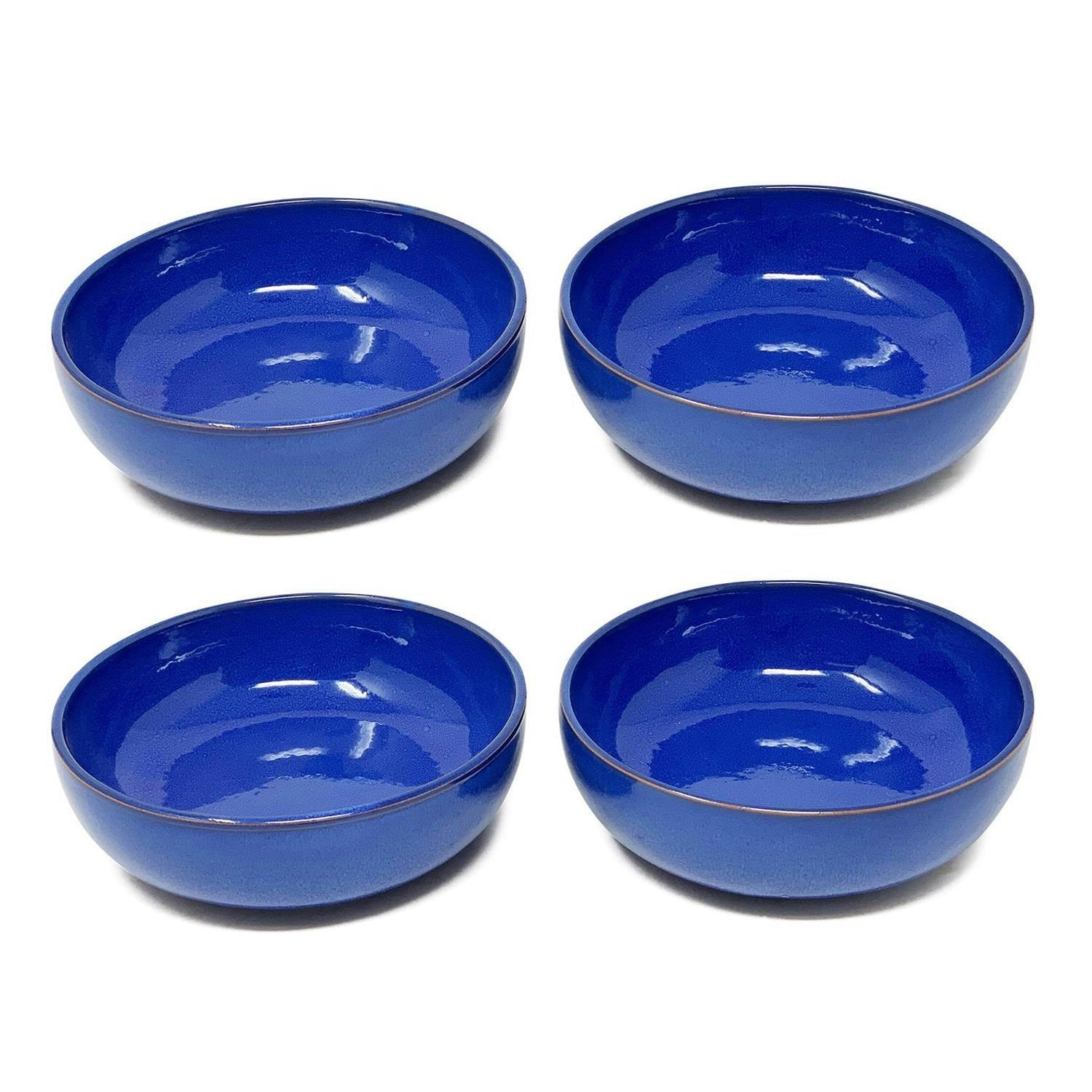 Verano Spanish Ceramics Selena Glazed Set of 4 Shallow Bowls - 14cm ...