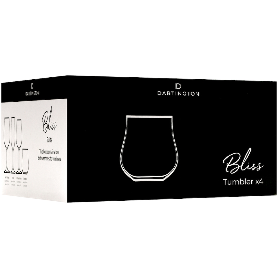 Dartington Bliss Tumbler Glasses Set Of 4 - Tesco Groceries