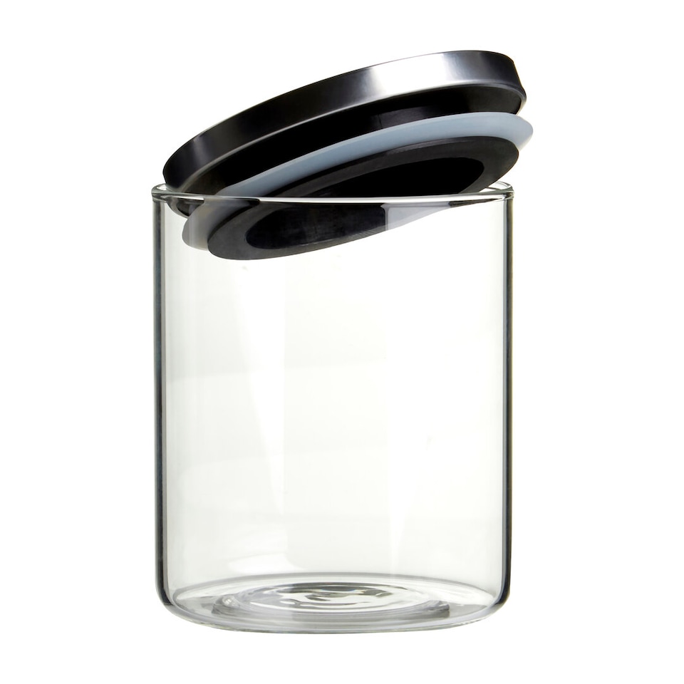 Freska Glass Storage Jar with Silver Lid 700ml - Tesco Groceries