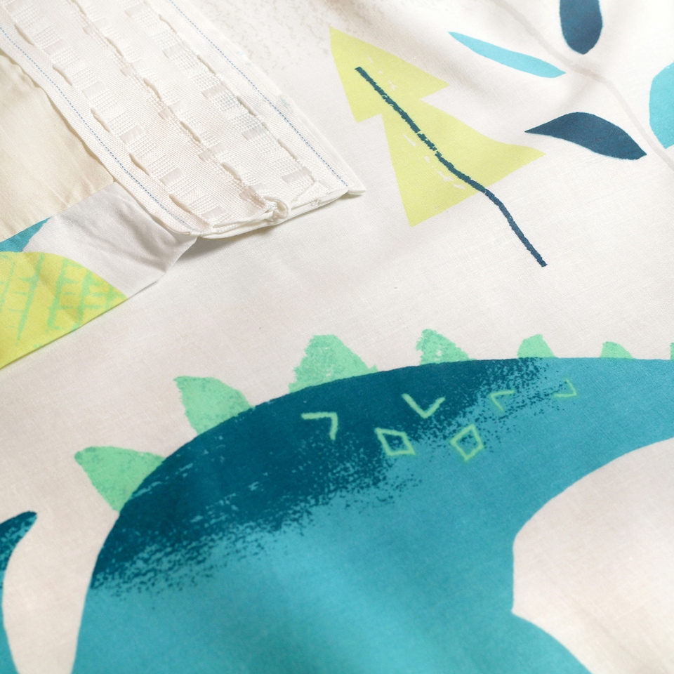 Bedlam Dino Pencil Pleat Curtains Multi - Tesco Groceries