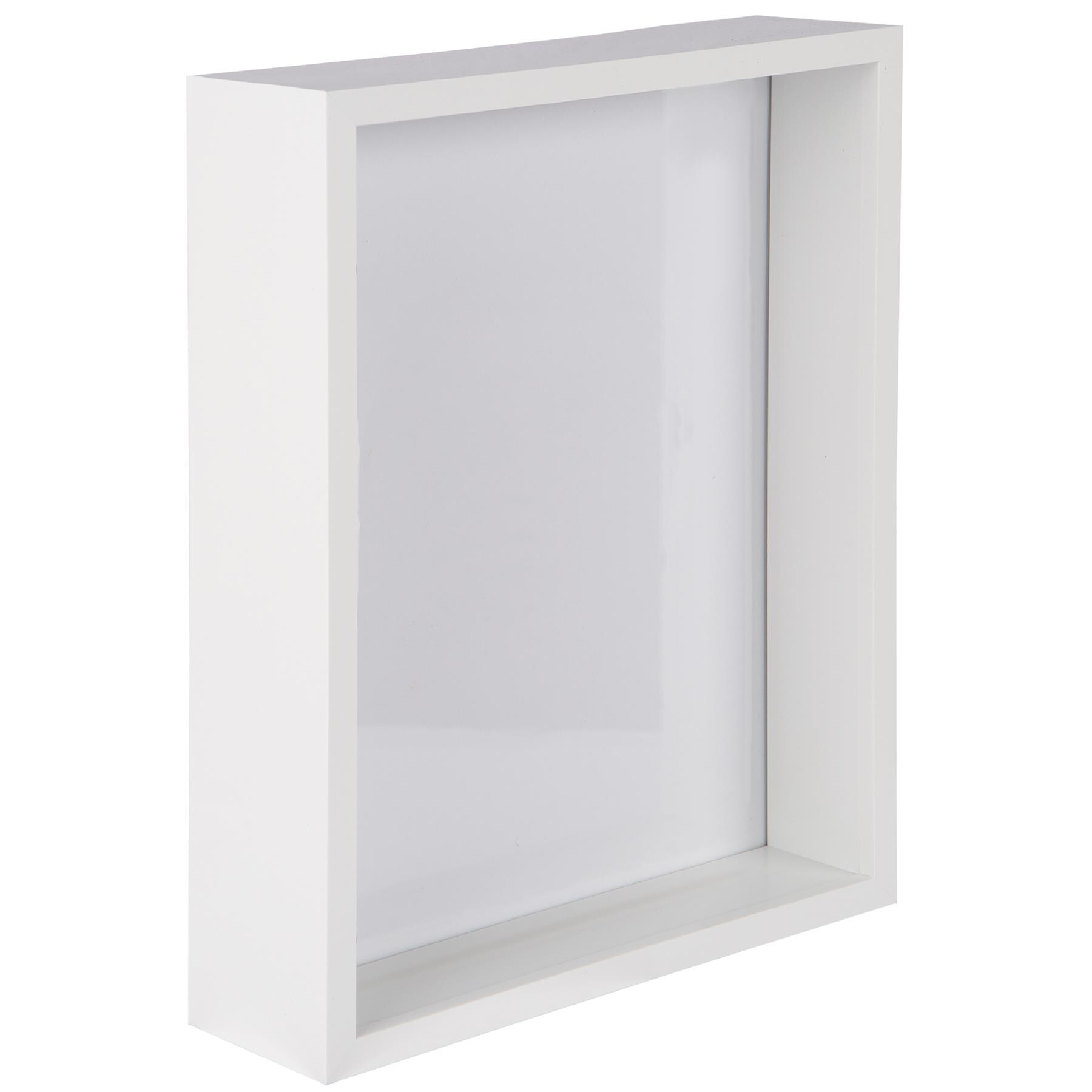 Nicola Spring 8 x 10" Deep Photo Frame - White - 3D Deep Box Picture ...