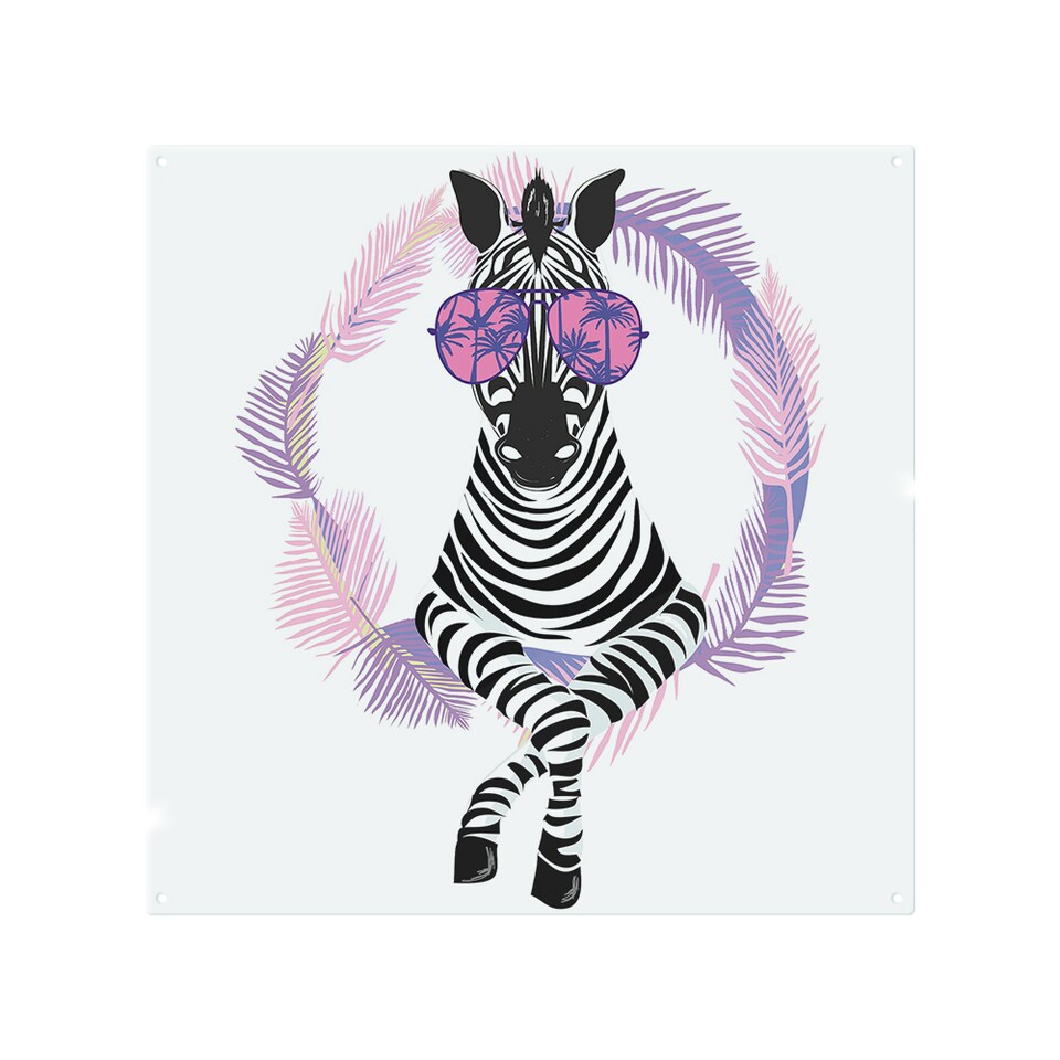 Pink Zebra Splash Back | White - Tesco Groceries