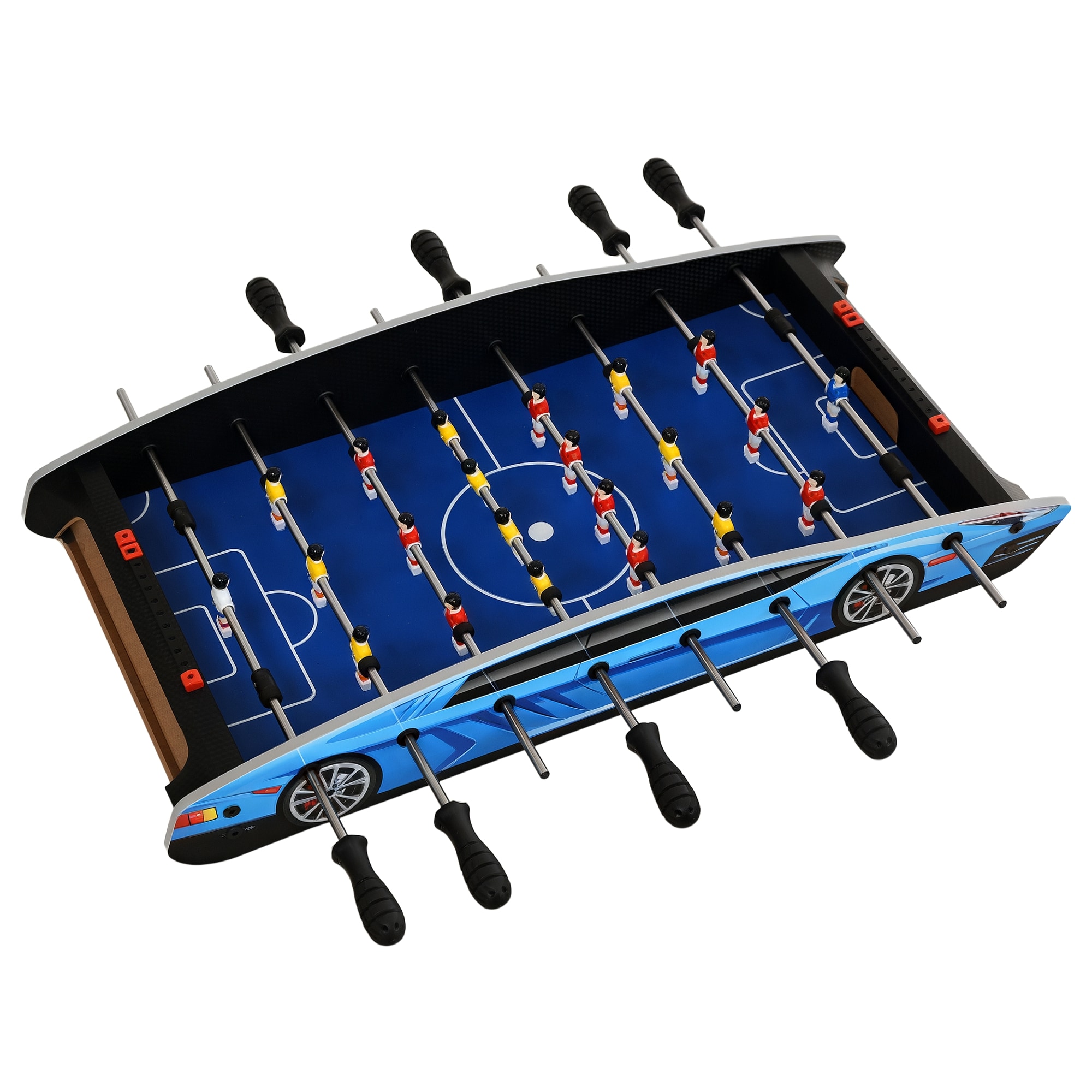 HOMCOM 29 Inch Mini Tabletop Football Foosball Gaming Table Play Fun ...