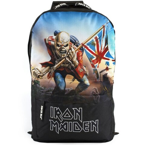 Rock Sax Iron Maiden Trooper Backpack - Black/Blue - One Size - Tesco ...