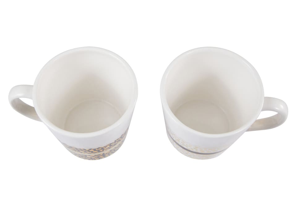 London Set Of Two Leopard Print Mugs - Tesco Groceries