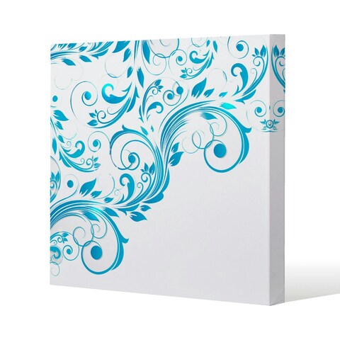 Swirls (Canvas Print) 77 x 77 x 4cm - Tesco Groceries