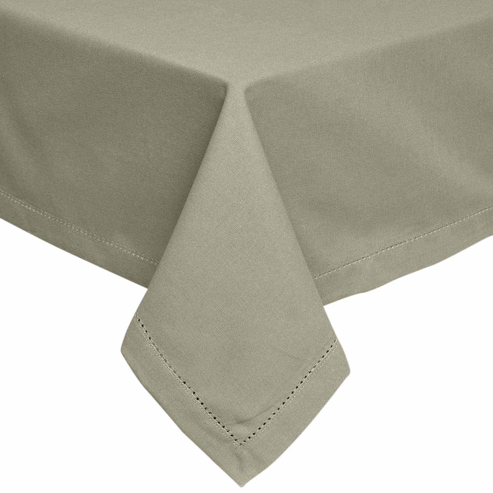 Homescapes Grey Tablecloth - 178 x 300 cm | Grey | 178cm x 300cm (70" x ...