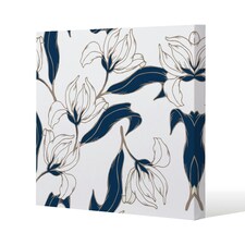 White Flowers (Canvas Print) 61 x 61 x 4cm - Tesco Groceries