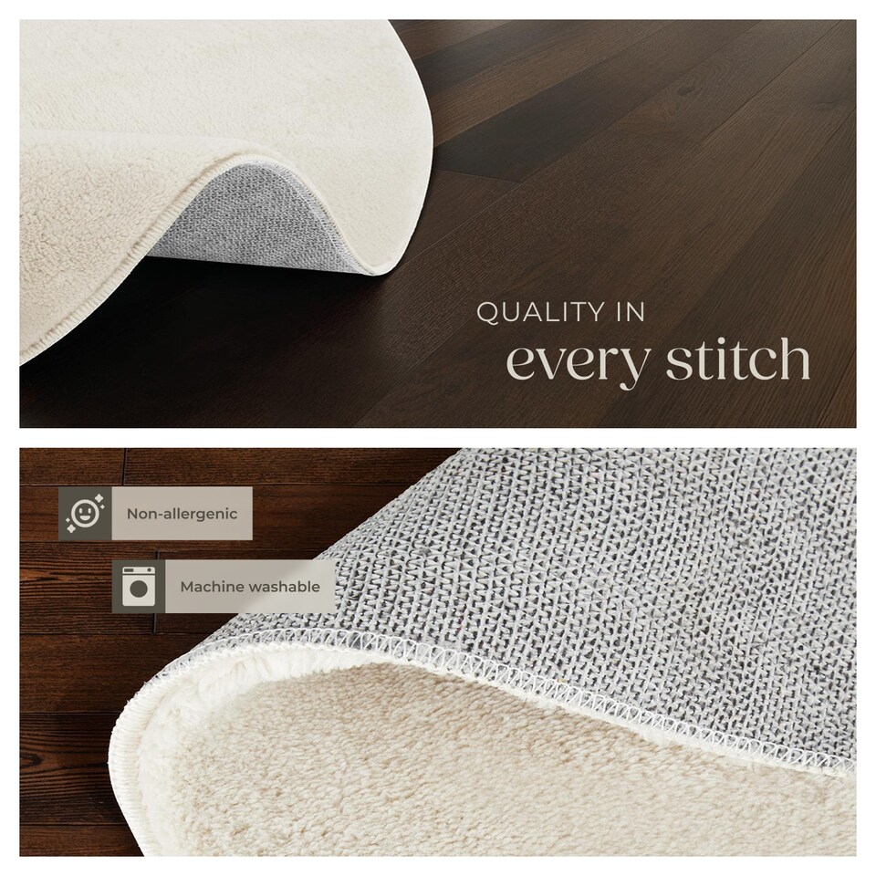 Rug Zonelle Short Pile and Ultra-Soft Carpet in Rectangular or Round ...
